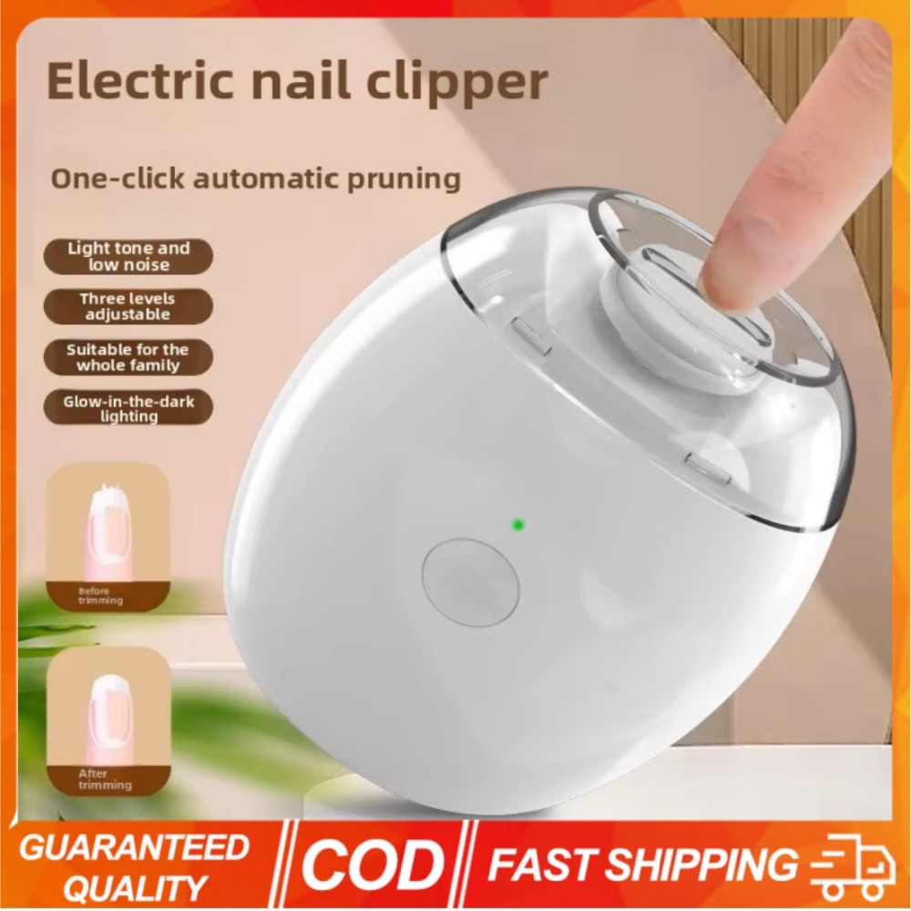 Mini Electric Nail Clipper 2 IN 1 Nail Grinder Trimmer With LED Light ...