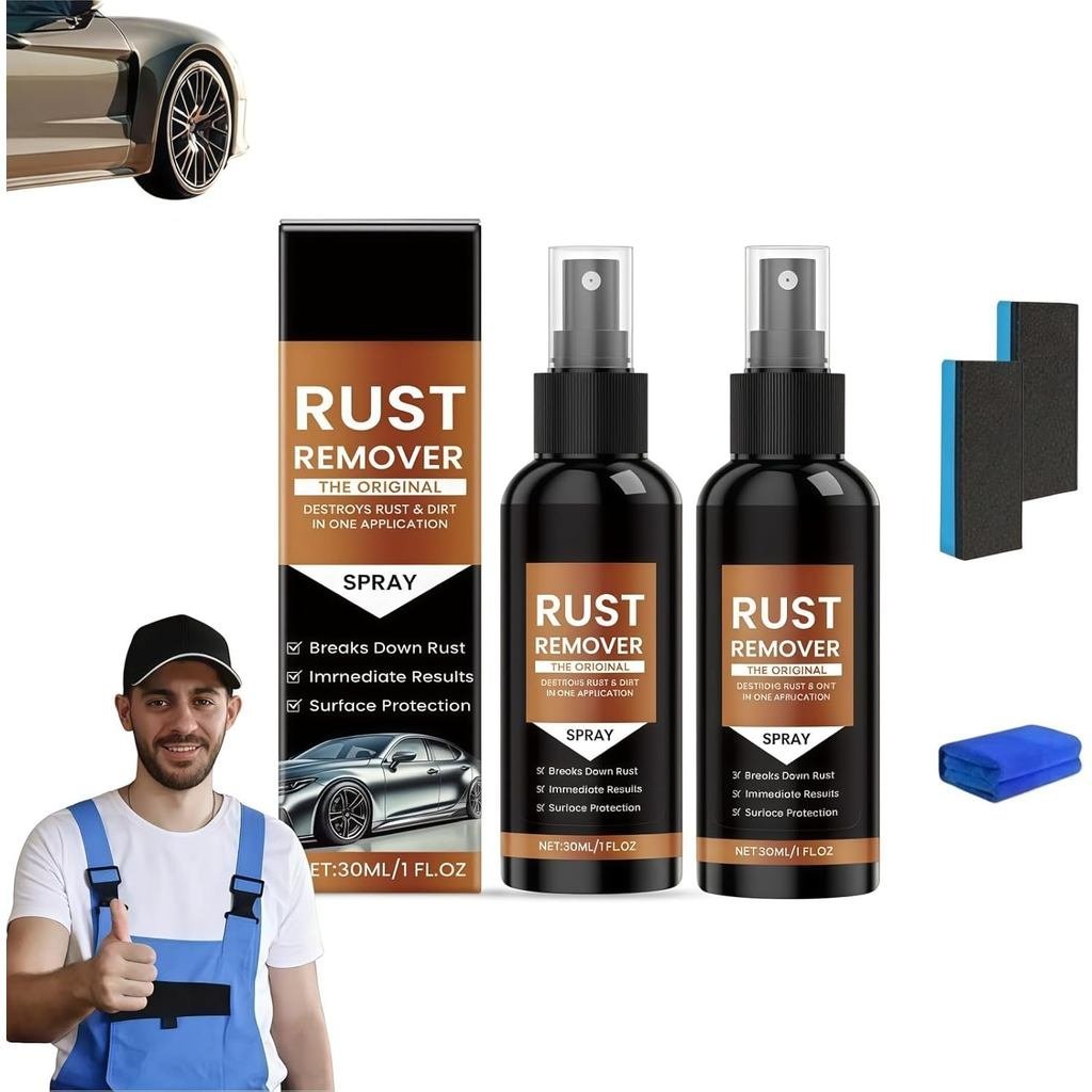 Rust Remover Spray, 2025 Upgrade Rust Remover for Metal, Car Scratch ...