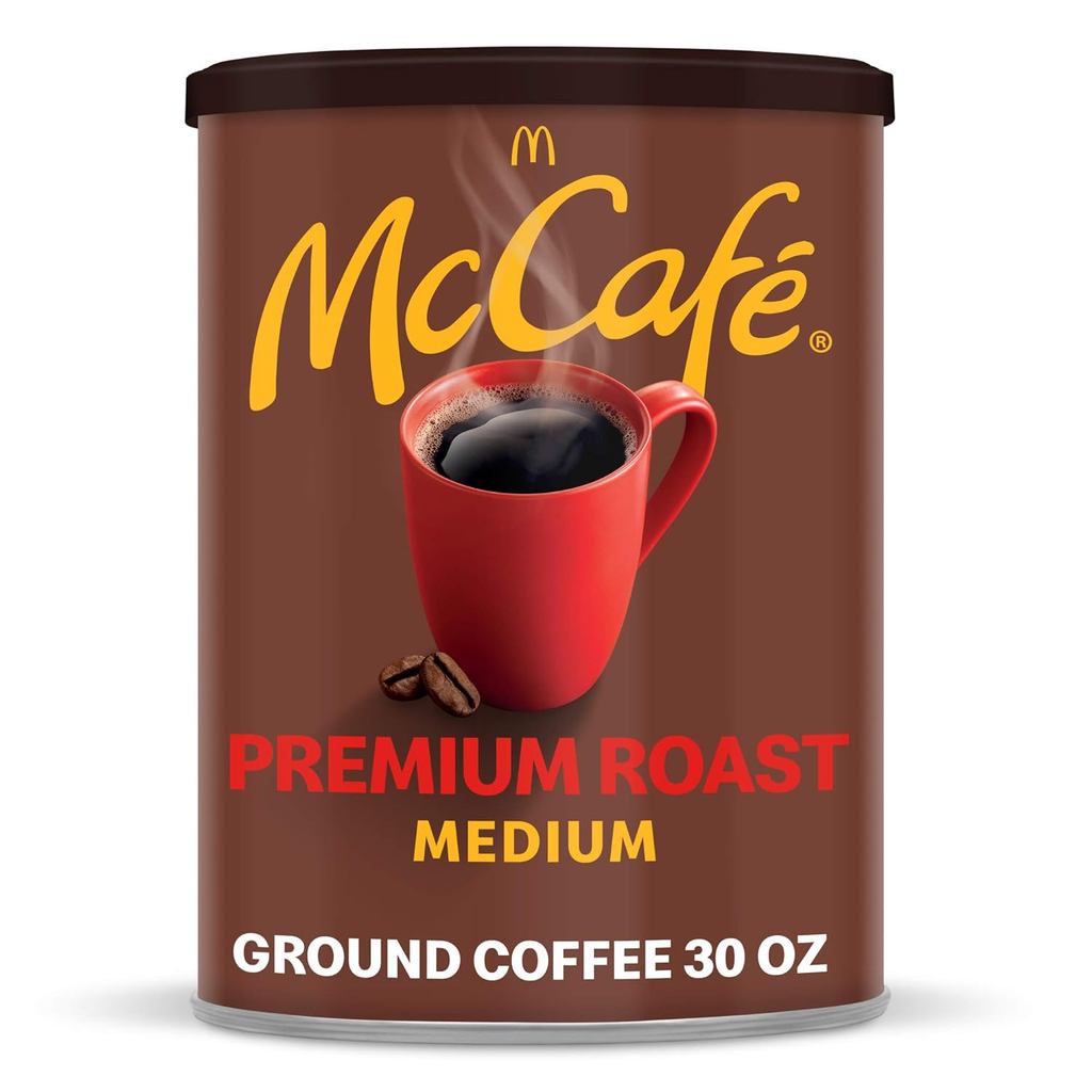 McCafe Premium Roast, Medium Roast Ground Coffee, 30 oz Canister ...