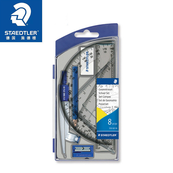 Germany STAEDTLER STAEDTLER 550 60 S8 Student Ruler Set Ruler Rubber ...