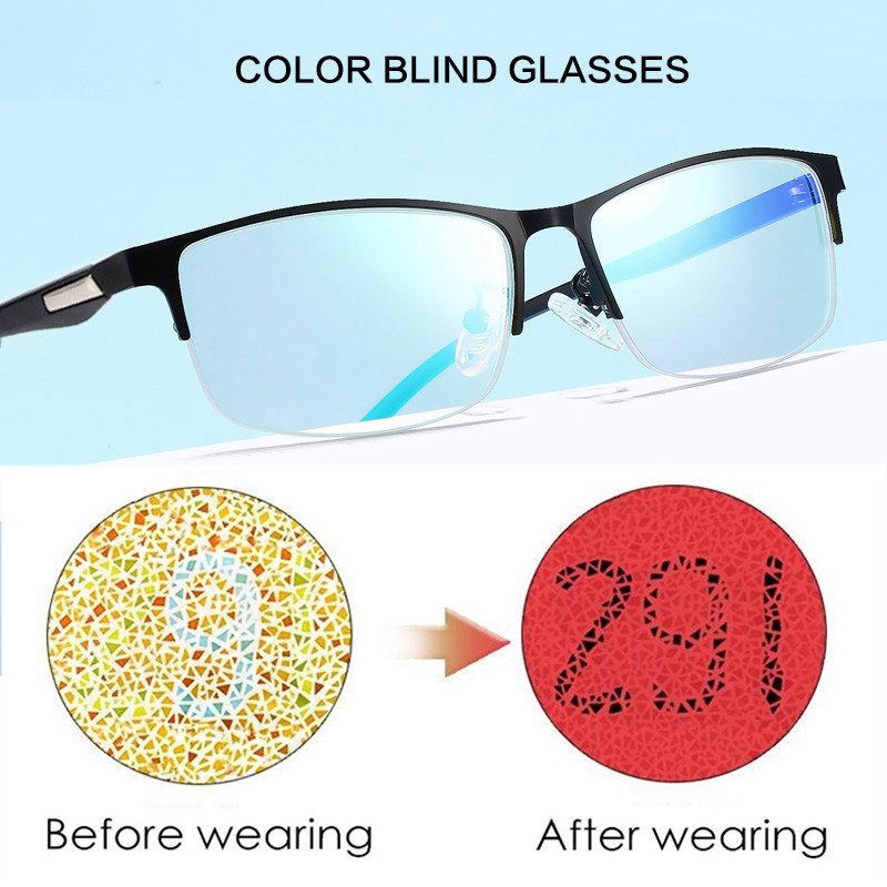 Vogue Color Weakness Spectacles Rectanglar Frame Trendy Colorblind ...