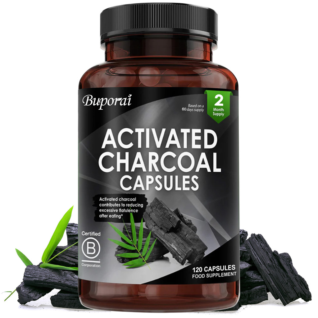 Activated charcoal capsules and high-concentration activated charcoal ...