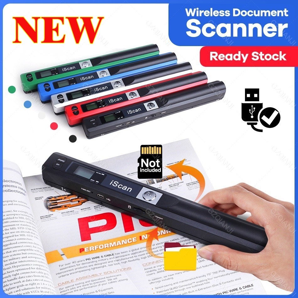 LUMOS A4 Document JPG/PDF Scanner Mini Portable Digital Scanner 900DPI ...