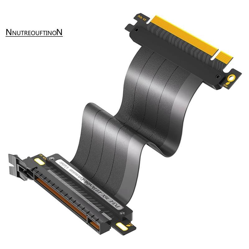 PCIE 4.0 Extension Cable, 16x Shielded High Speed GPU Riser Cable with ...