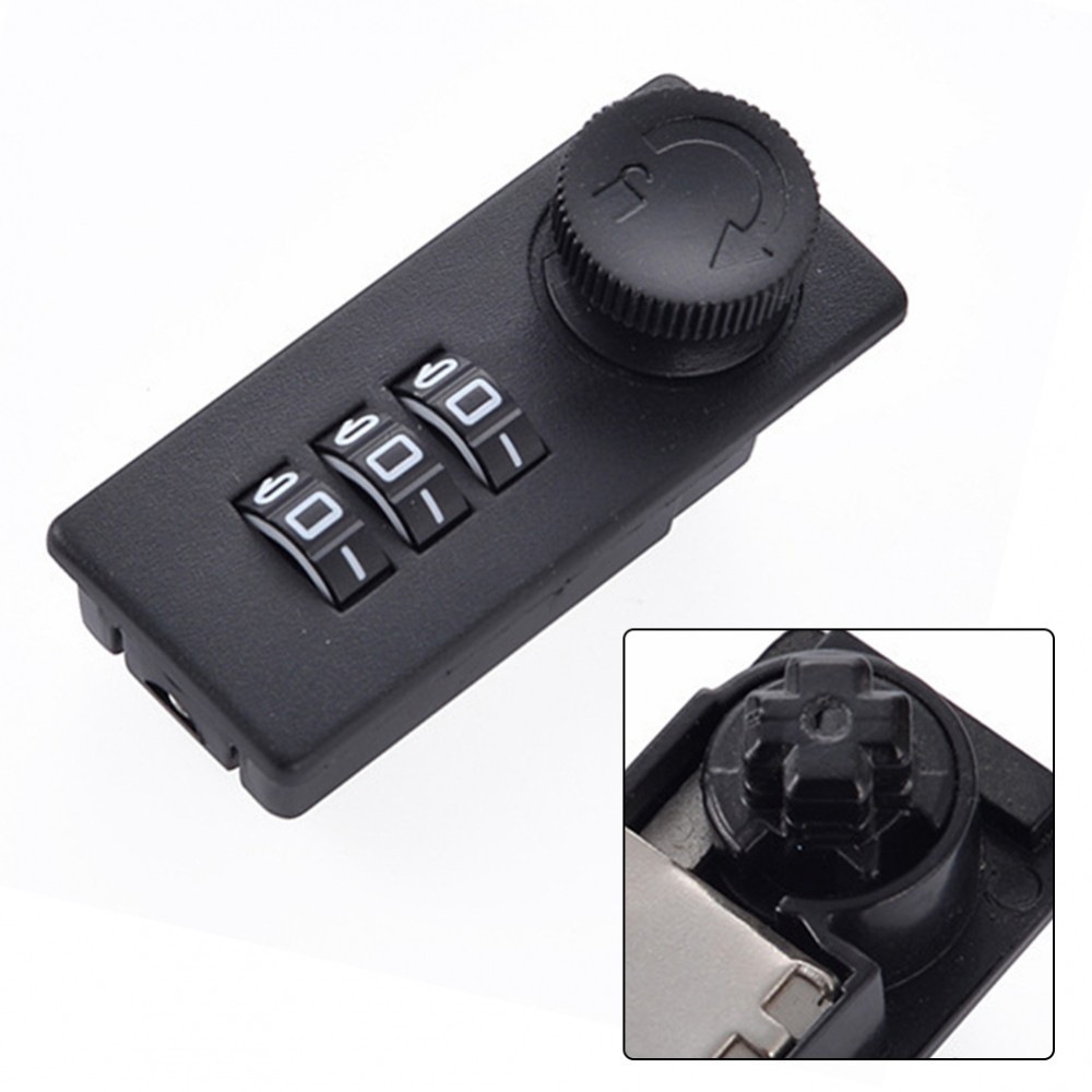 Resettable 3 Wheel Combination Lock for Metal Cabinets and Letter Boxes ...