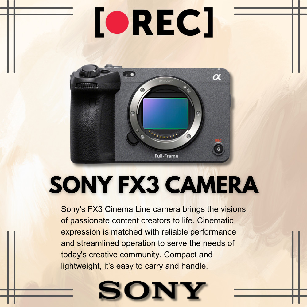 Sony FX3 / ILME-FX3 Cinema Line Full-frame camera - Sony Singapore ...