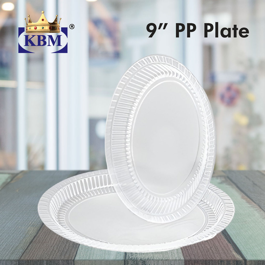 50pcs PP Plate (9in) | Shopee Singapore