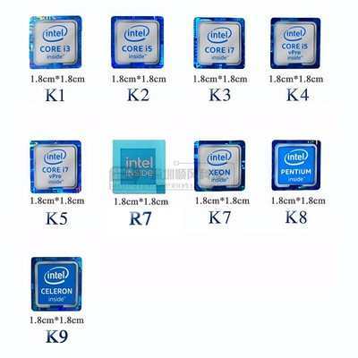 [Sticker 2026] 6th Generation CORE CPU Label Notebook Desktop i3 i5 i7 ...