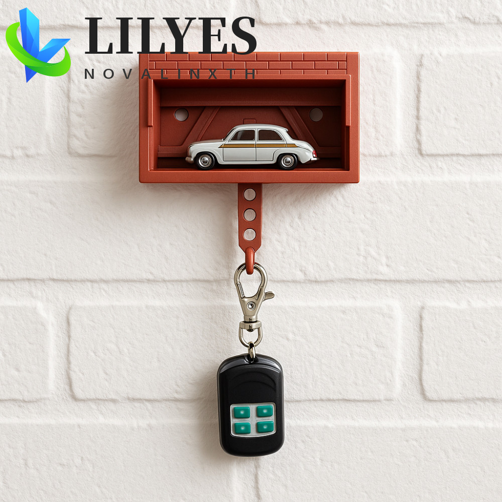 LILYES Wall Mount Key Rack, Multifunctional Creative Car Garage Key ...
