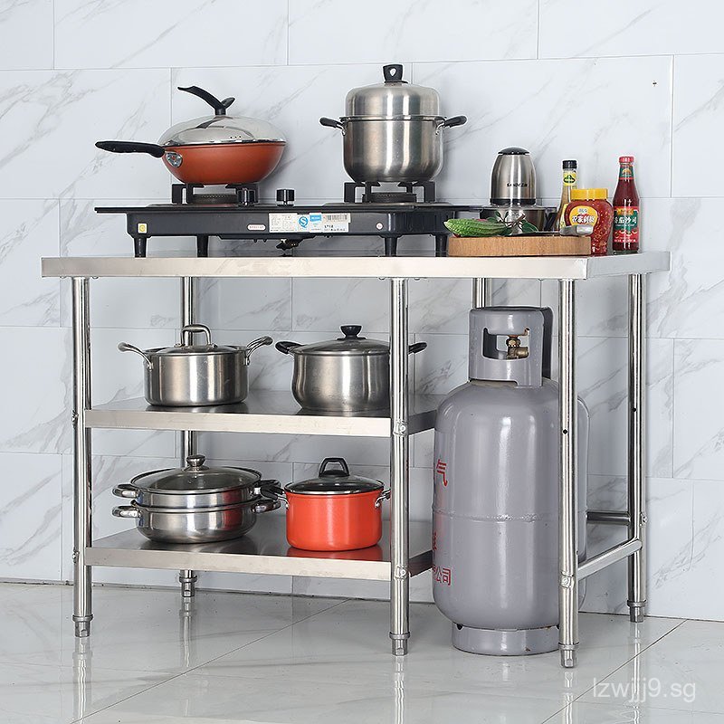3Y Kitchen Stainless Steel Workbench Gas Tank Stove Rack Household Gas ...