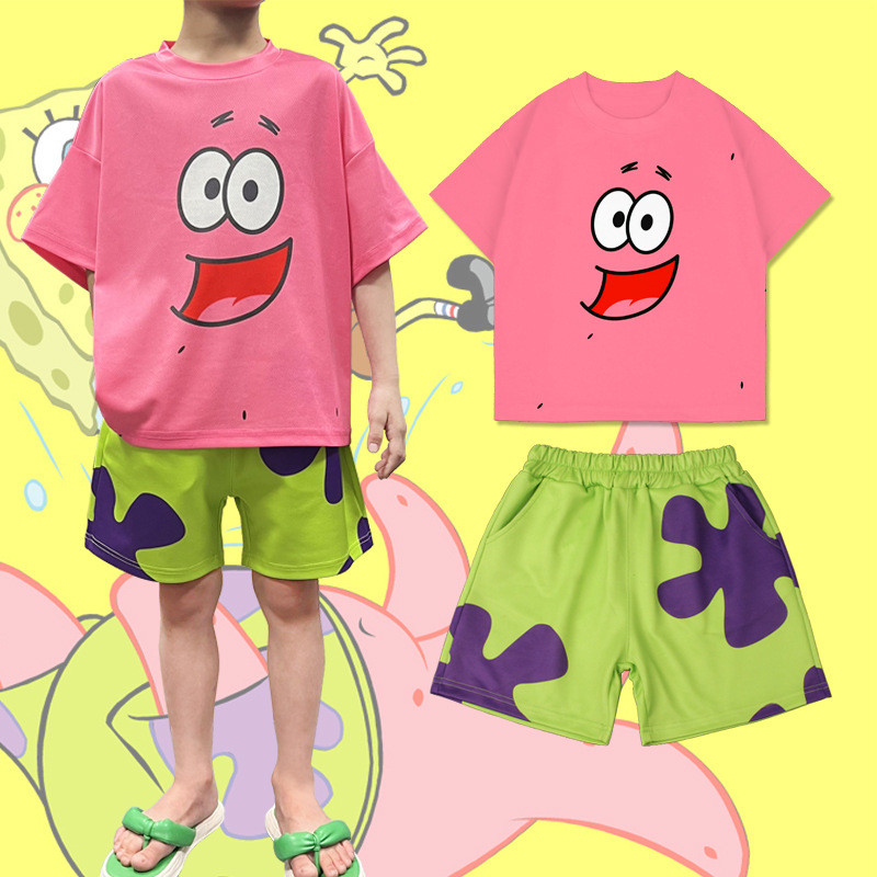 Pai Daxing Shorts Beach Pants Children Anime SpongeBob SquarePants Suit ...