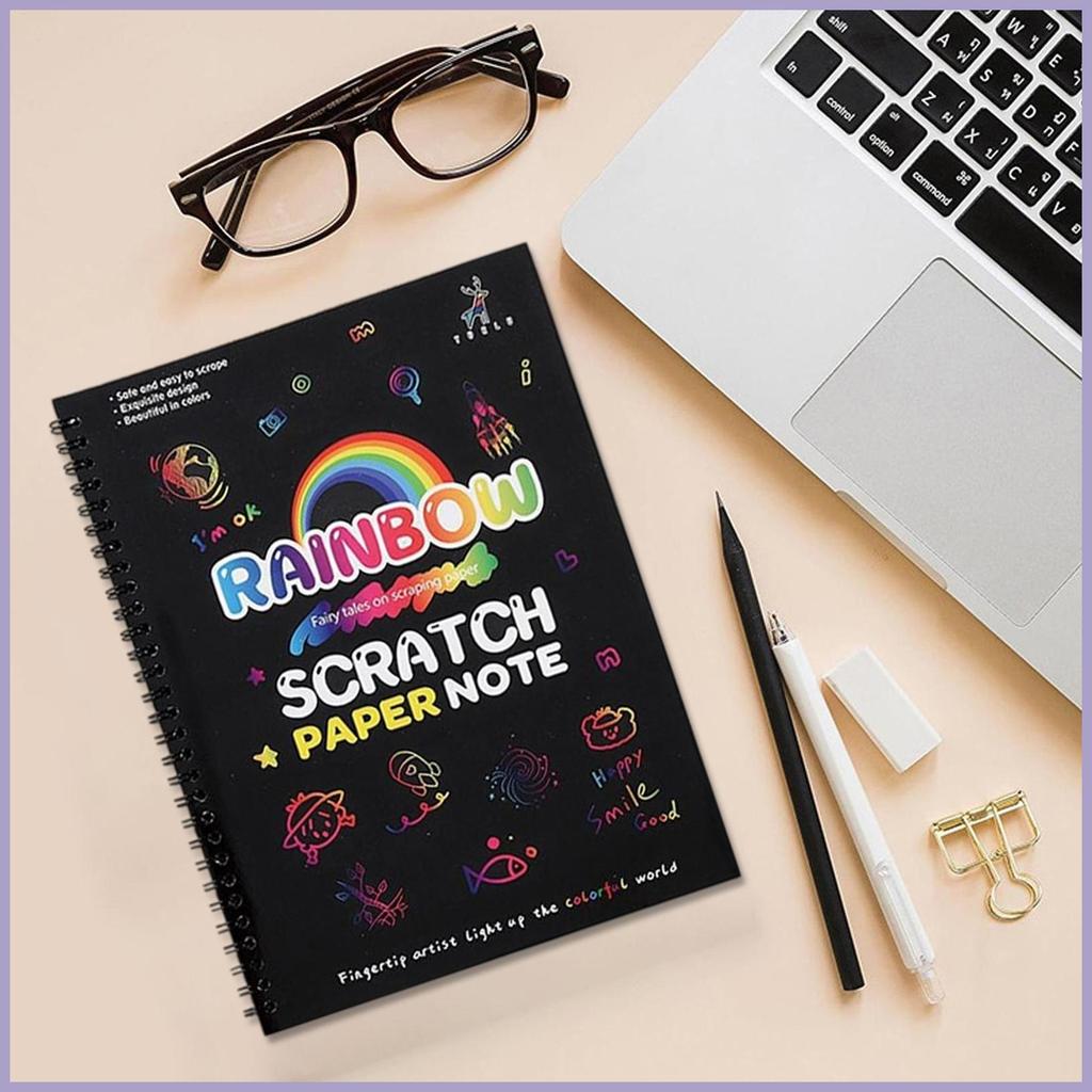 Scratch Books for Kids Toddler Coloring Notebook Educational Scratch ...