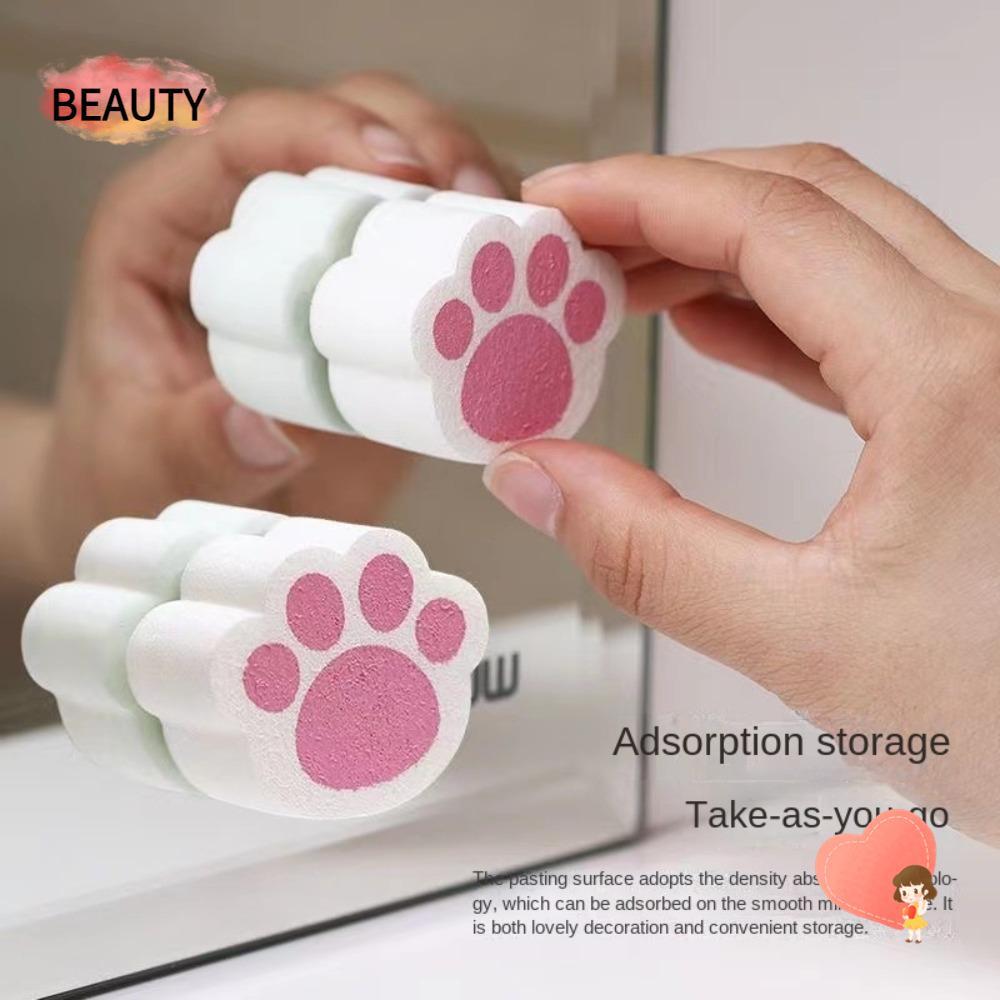 BEAUTY Glass Wipe, Magic Sponge Scrub Sponges Mirror Wipe, Cute Cat ...