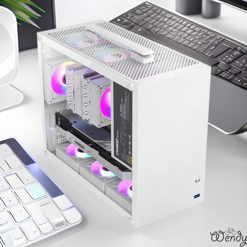 Gaming PC Tower Case - M-ATX/ITX Motherboard Support with Cooling ...