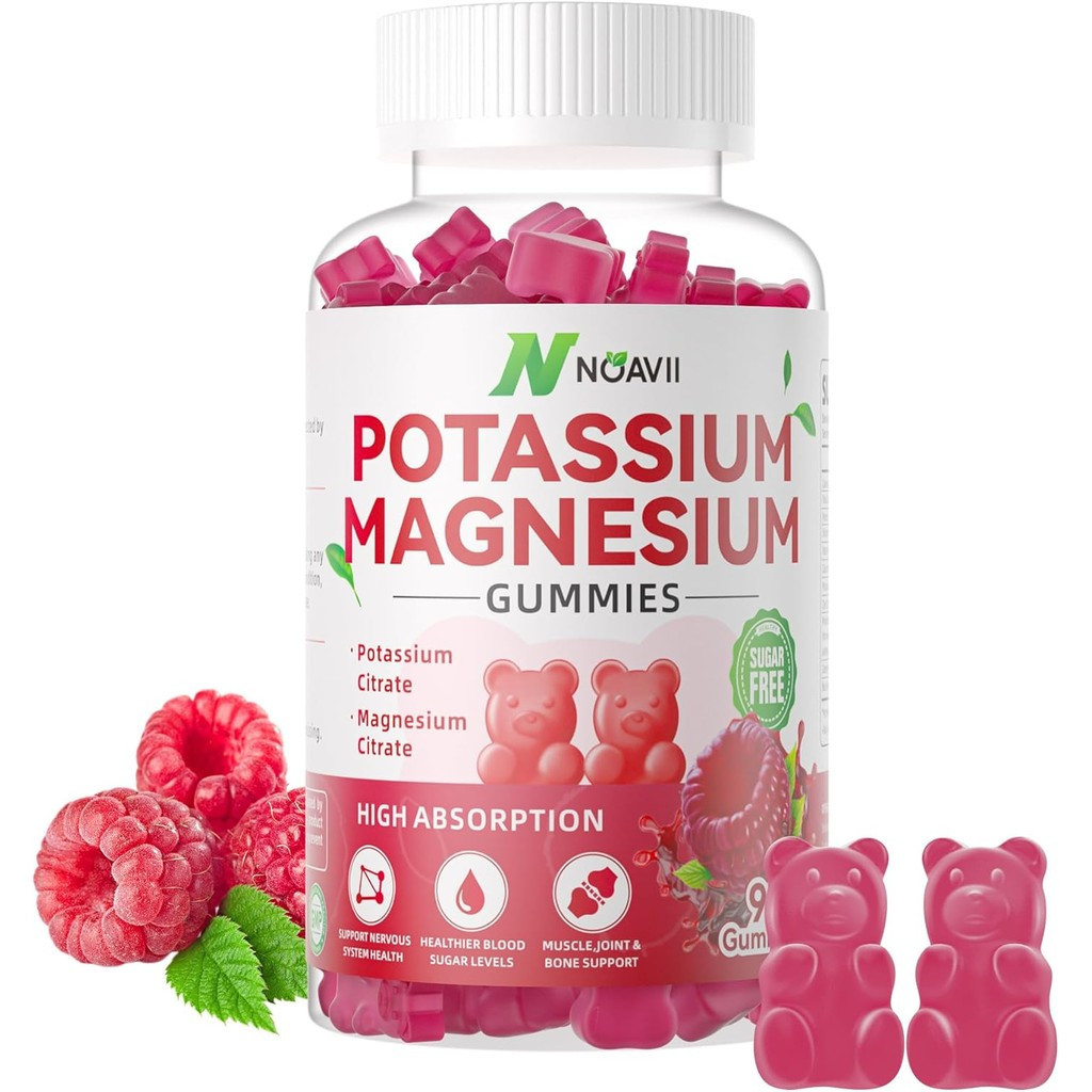 Potassium Magnesium Gummies, New Formula Calm Magnesium Glycinate ...