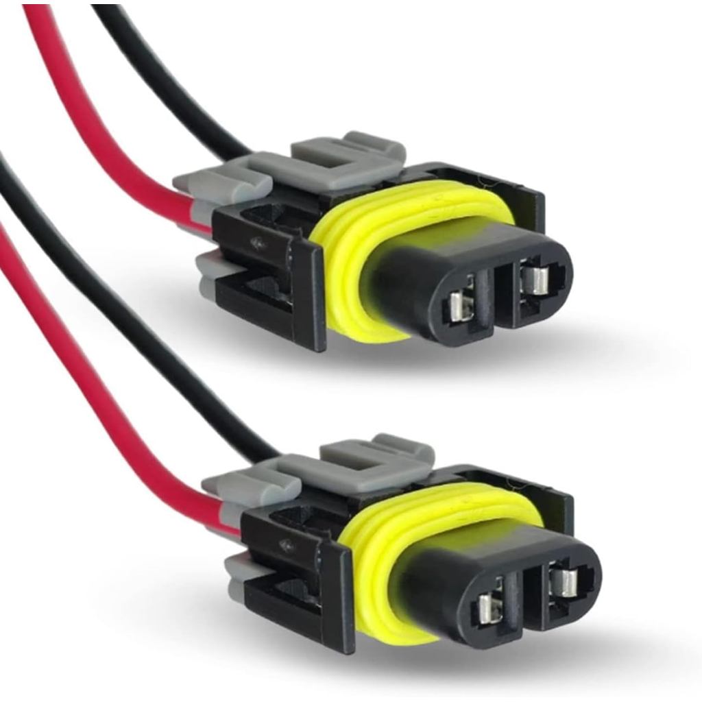 2 PCS Car Fog Light Wire Socket Connector, Waterproof H11 Pigtail ...