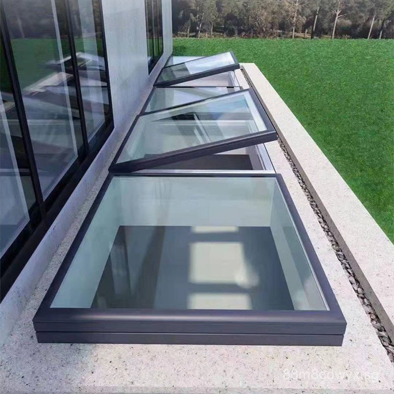 Aluminum Alloy Skylight Sunroom Skylight Sliding Electric Canopy Manual ...