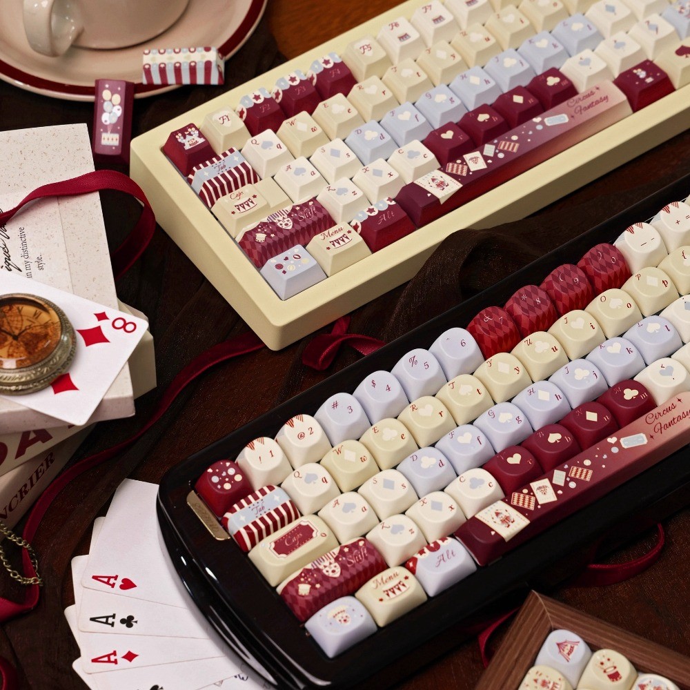 Fantasy Night Circus Keycaps Cherry / SO Profile PBT 130 Keys Wooting ...