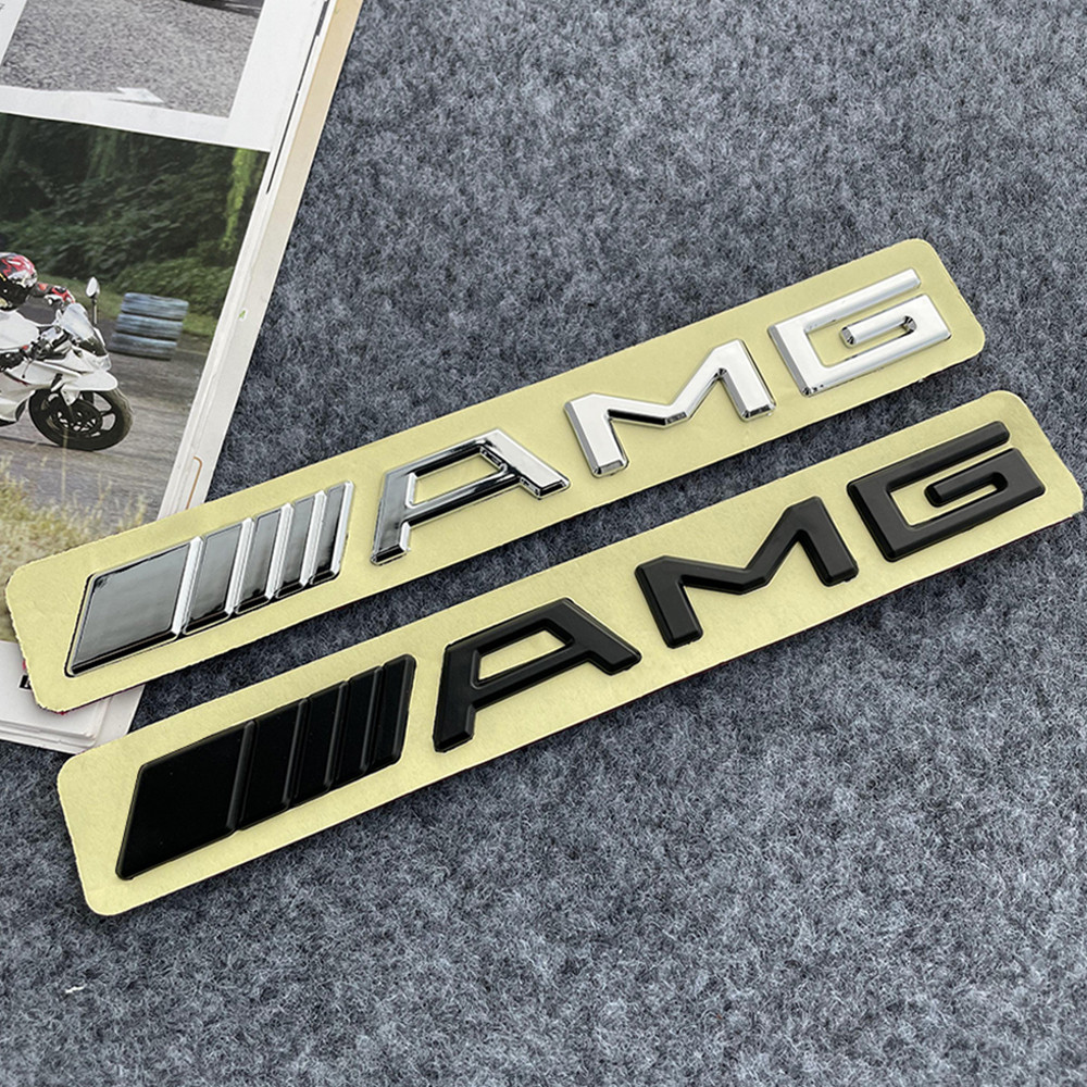 AMG 3D ABS Emblem Badge Car Stiker Auto Side Fender Body Decorative ...
