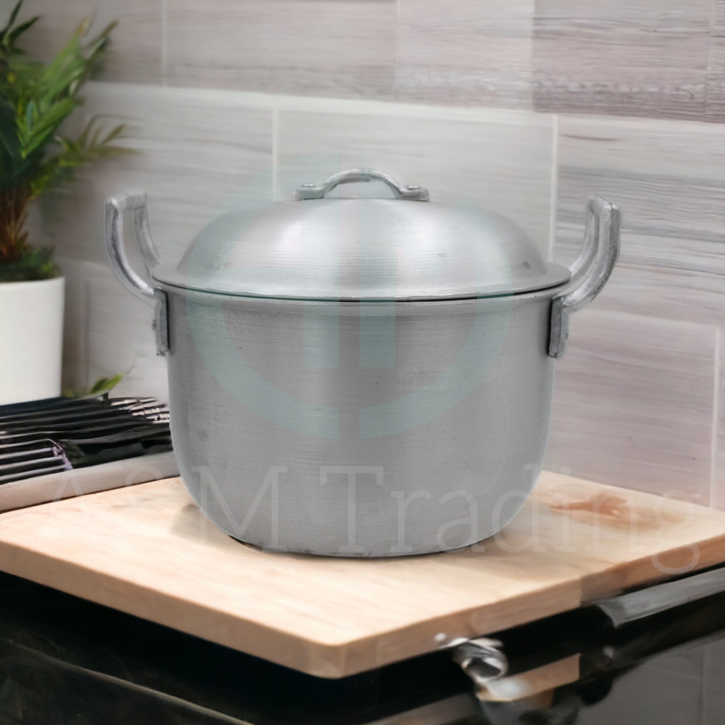 Caldero Double Handle Lutuan Aluminum Pot Makapal ang Ilalim With Lid 2 ...