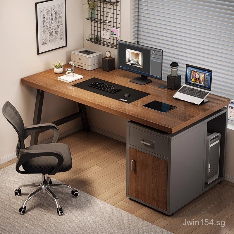 Simple Home Desk Desktop Table Simple Writing Desk with Drawer Computer ...