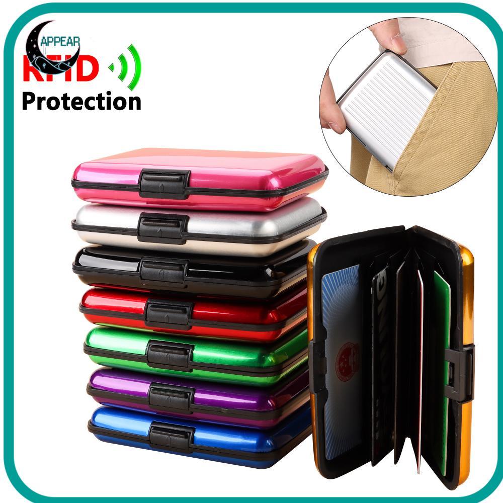 APPEAR RFID Wallet Anti-Theft Wallets Metal RFID Blocking Aluminum ID ...