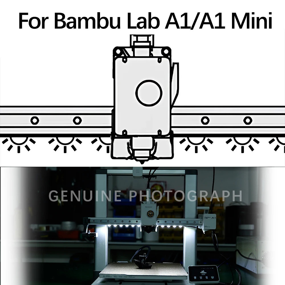 For Bambu Lab A1/a1 Mini Led Light Strip Ra95 Fill Light 24v White ...