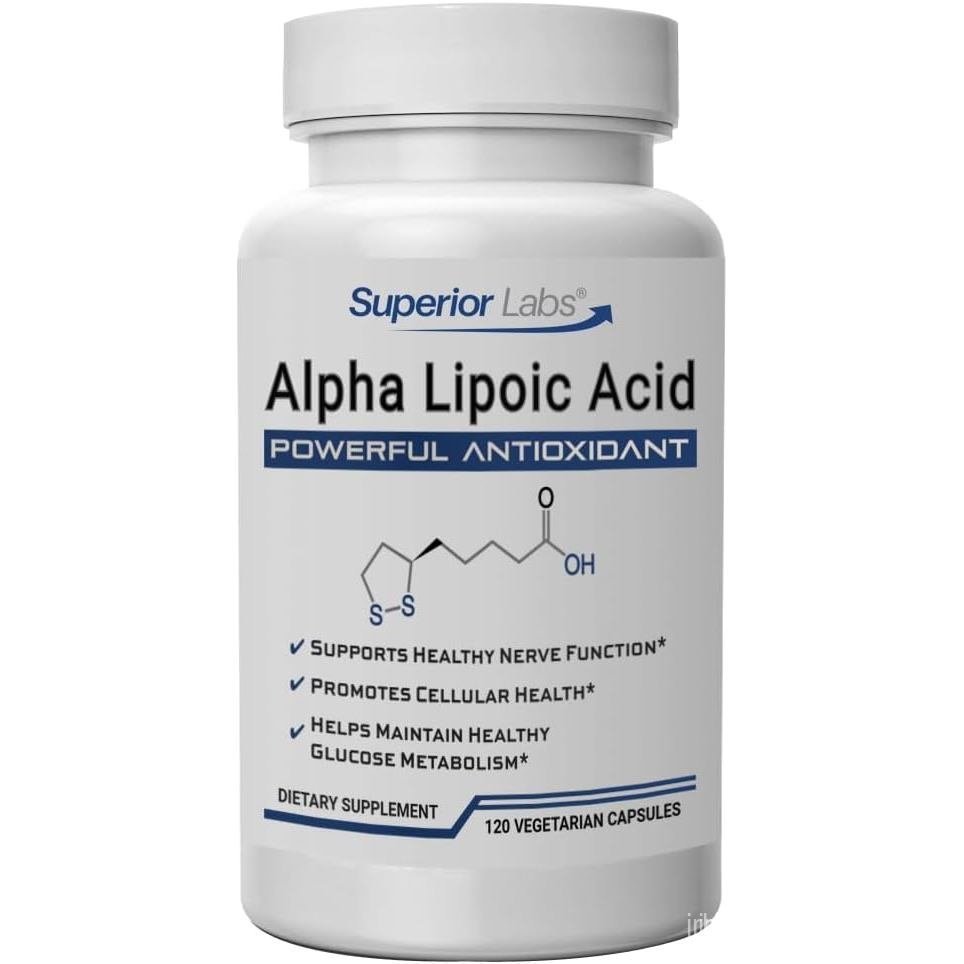 Superior Labs Alpha Lipoic Acid 600 mg Capsules, Pure ALA, High ...