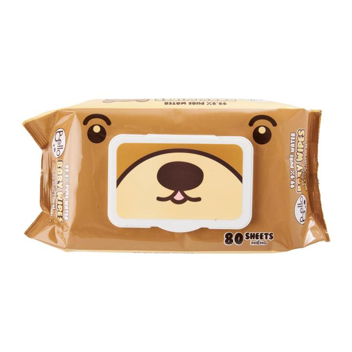 BELLO Pure Water Baby Wipes 80s (With Lid) (PM) | Shopee Singapore