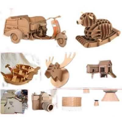 New corrugated cardboard thick and sturdy m Paper cover DIY Handmade ...