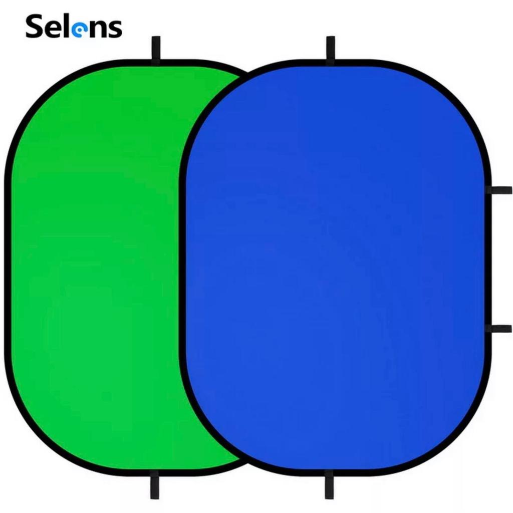 SELENS 150x200cm Green Blue Oval Reflector Backdrop Screen Photography ...