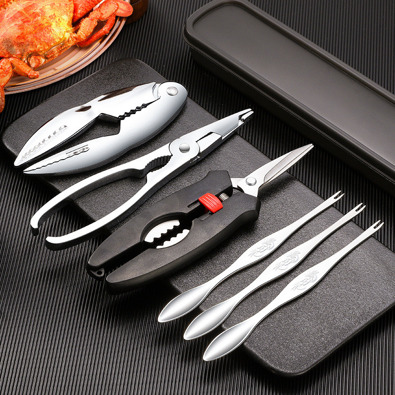 Crab Fork Crab Cutter Crab Spoon Hairy Crab Set Lobster Crab Clamp Crab ...