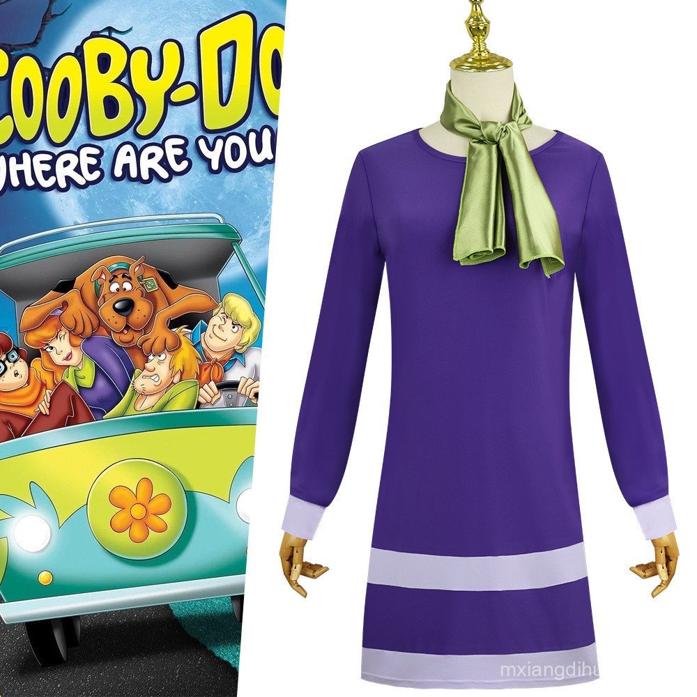 Scooby Doo Cos Clothes Velma Dinkley Daphne Cosplay Halloween Cosplay ...
