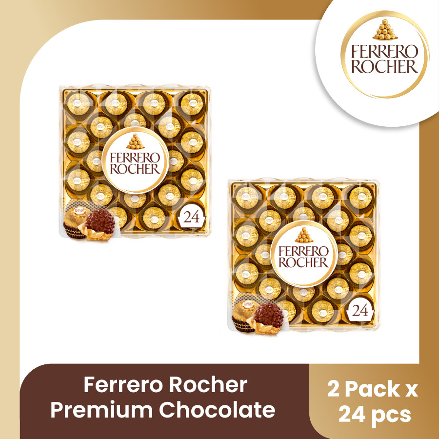 Ferrero Rocher Premium Chocolate 24 pcs - TWINPACK | Shopee Singapore