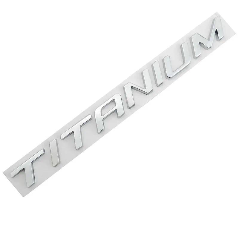 3D Zinc Alloy Metal TITANIUM Logo Chrome Emblem Badge Decals Car ...