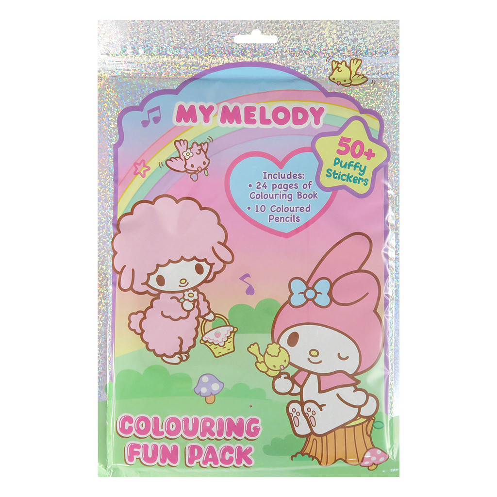 My Melody coloring Pad With Puffy Sticker In Set (10391) | Shopee Singapore