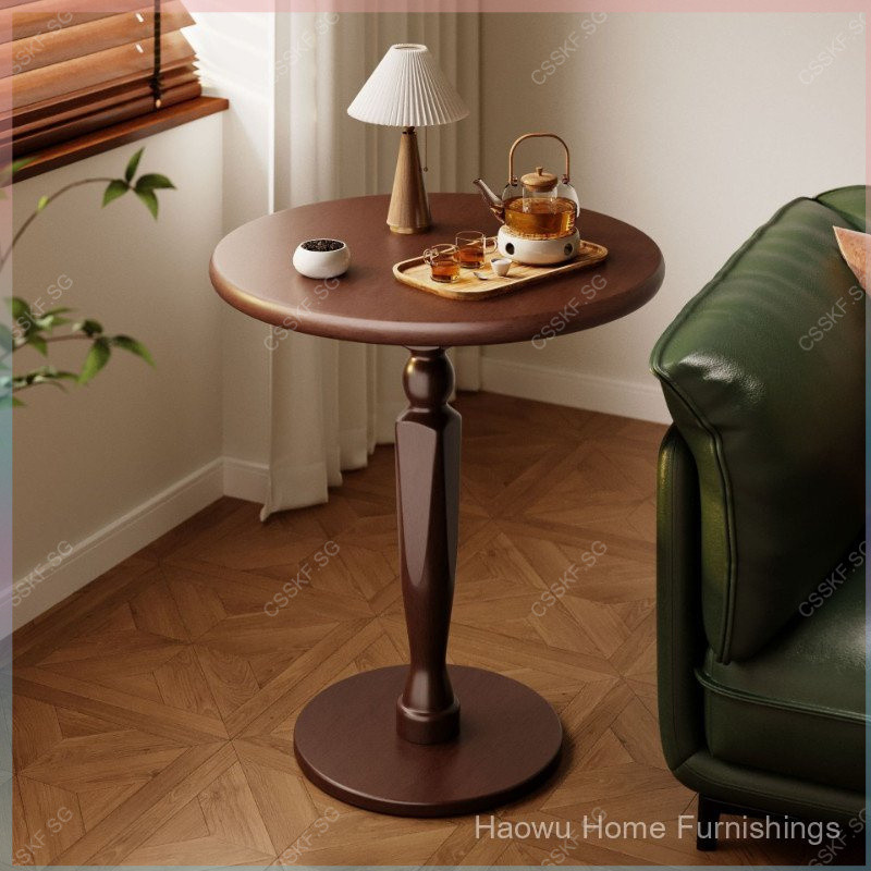 Sofa Side Table Solid Wood Small Table Living Room Small Coffee Table ...