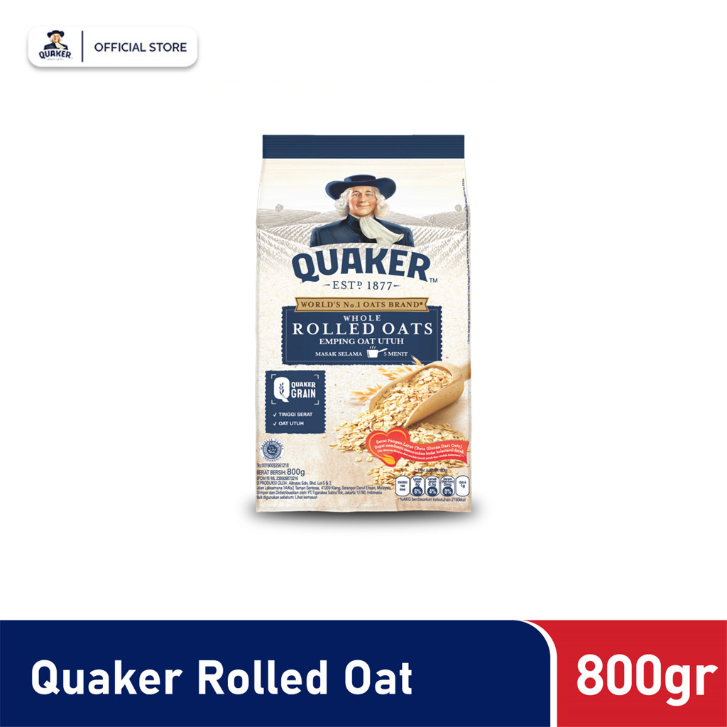 Quaker Rolled Oats 800gr | Shopee Singapore