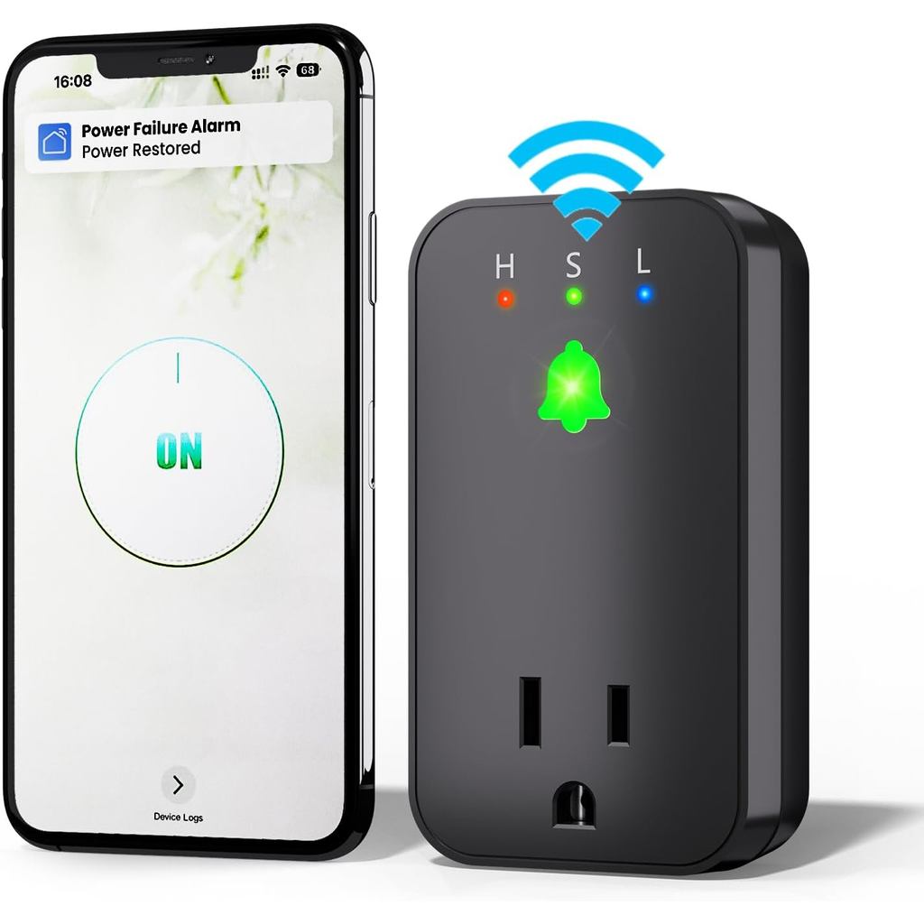 Power Failure Alarm WiFi, Smart Power Outage Alarm with App ...