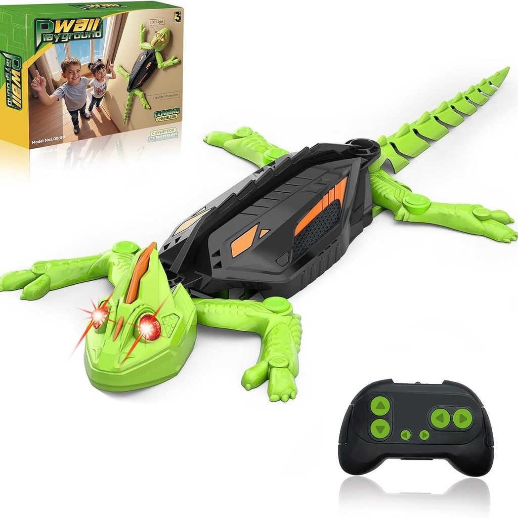 Wall Climbing Lizard, Wall Crawler Robot Gecko Remote Control, Floor ...