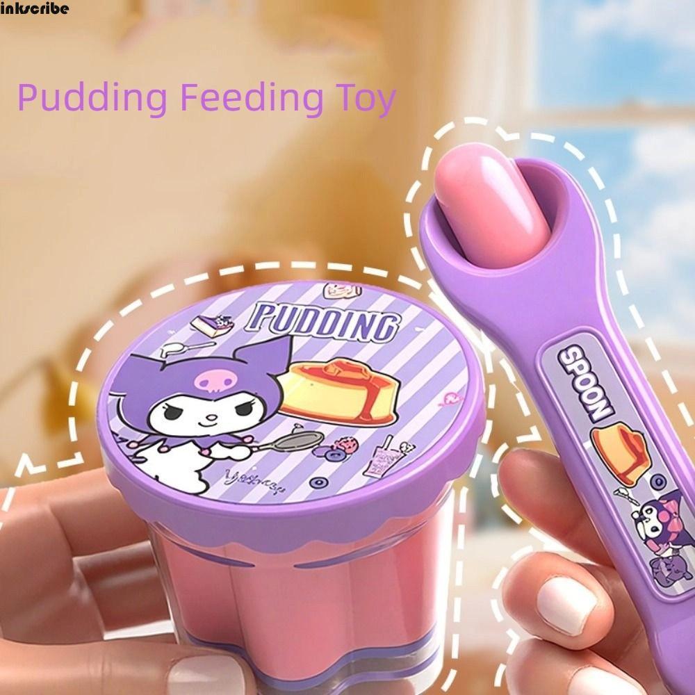 INKSCRIBE Pudding Feeding Toy, Food Feeding Simulation Melody Pudding ...