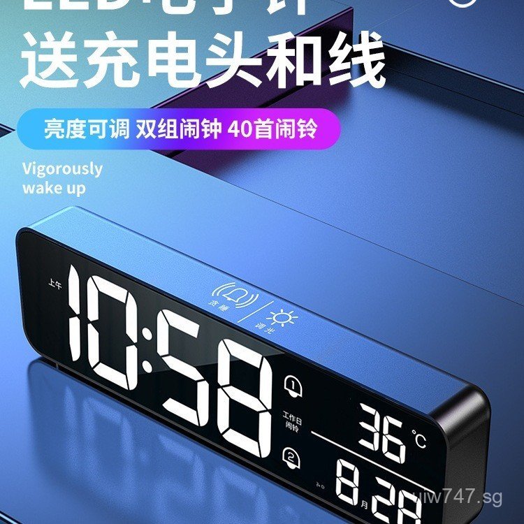 Electronic TV Cabinet Clock Desktop Living Room Ornament Alarm Clock ...