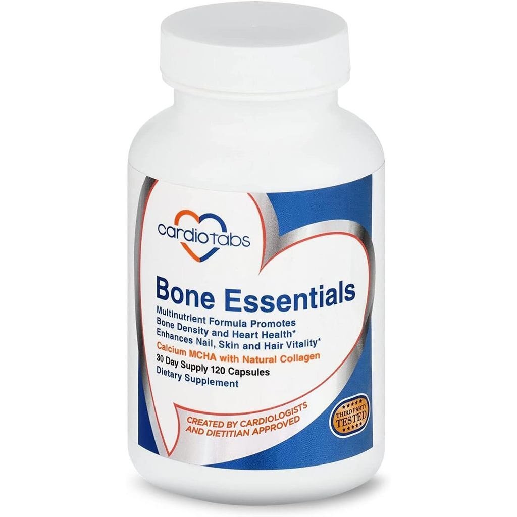 Bone Essentials with MCHA & Collagen, Calcium Supplement w/Calcium ...