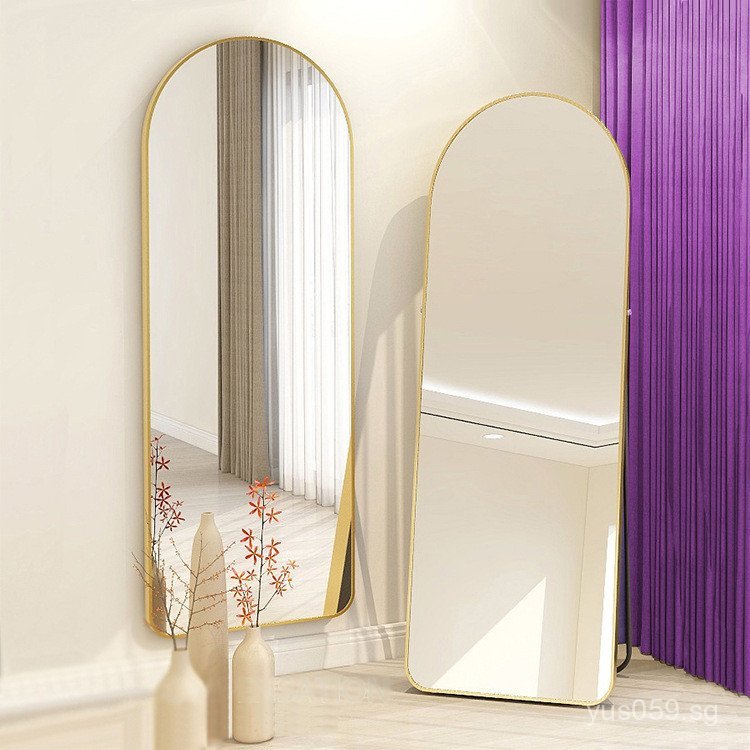 Glass Mirror Stand Window Aluminum Alloy Metal Folding Floor Mirror ...