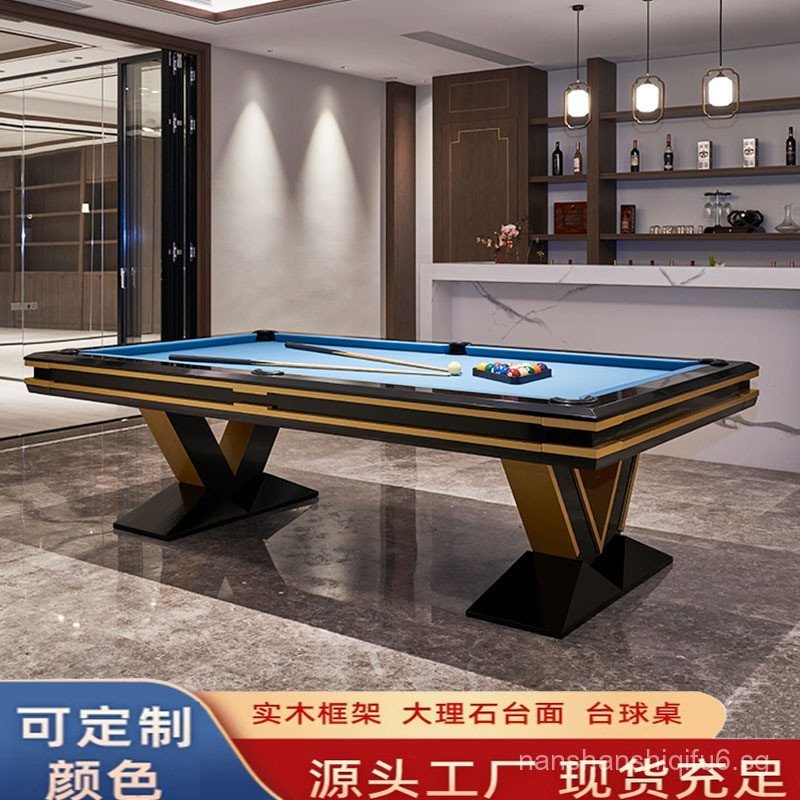 Standard Pool Table Home Indoor American Style Black Eight V Commercial ...