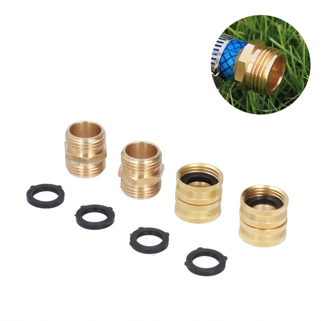 Hose Connectors Double Thread 3/4in Rust Proof Effortless Water Pipe ...