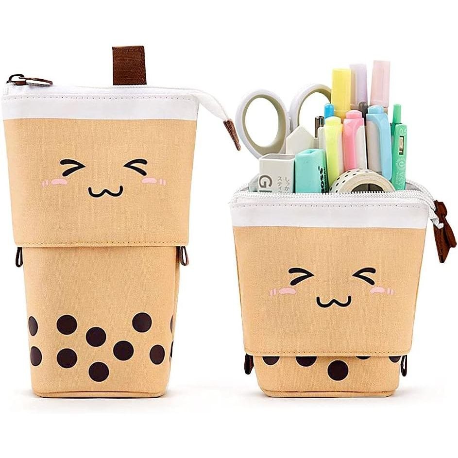 Cute Standing Pencil Case Pen Holder for Kids, Pop Up Stand UP Bubble ...