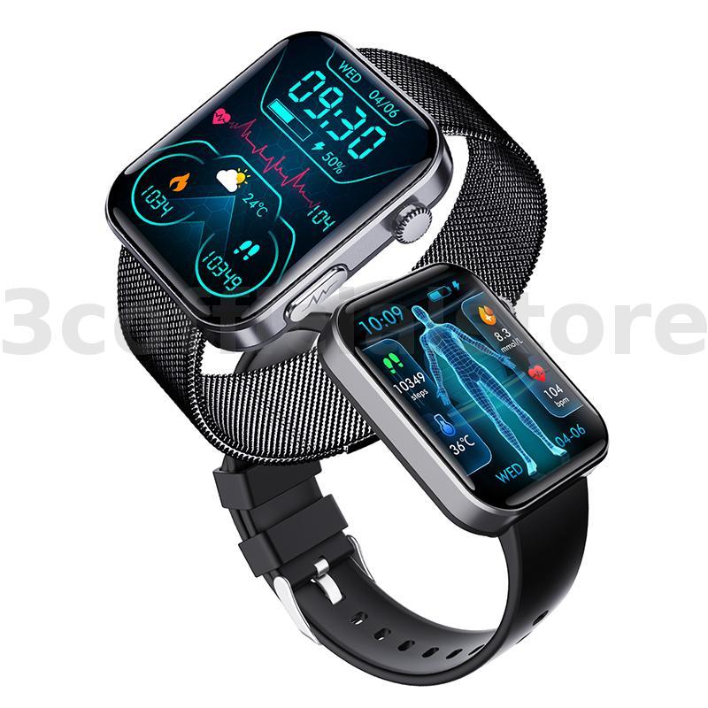 F300 2.1" HD Screen ECG Non-Invasive Glucose Blood Component Analysis ...