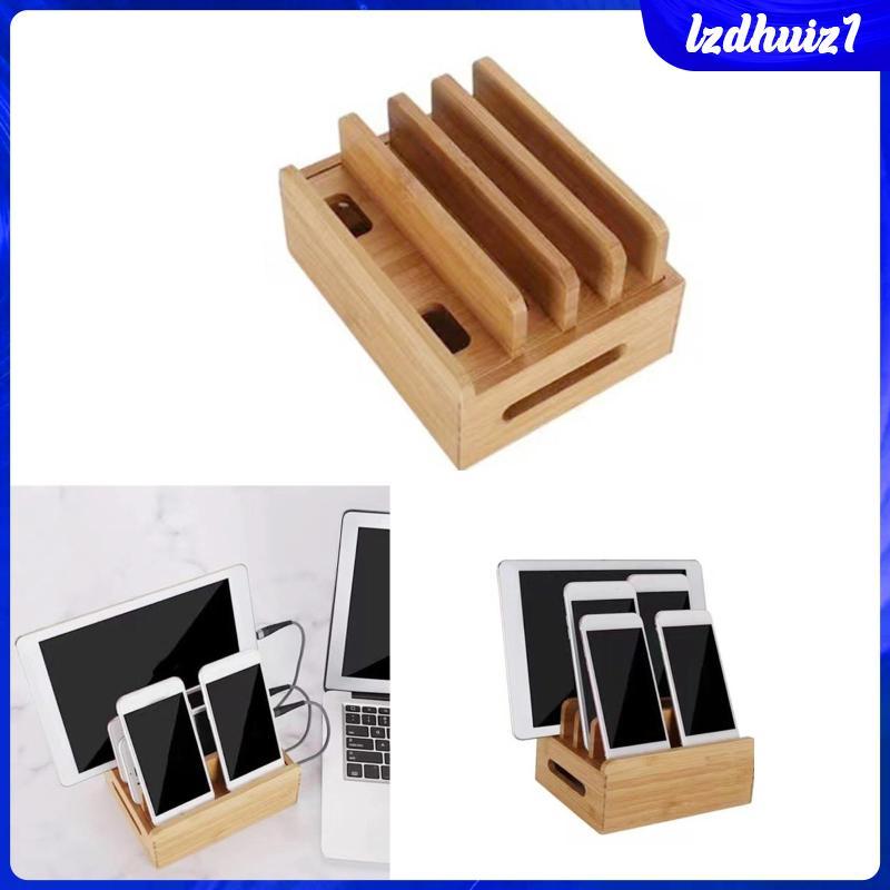 [Lzdhuiz1] Multi Device Docking Station Wood Desktop Docking Charging ...
