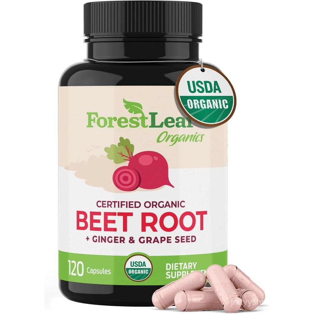 ForestLeaf Organic Beet Root Capsules - Beetroot Supplement 16000mg ...